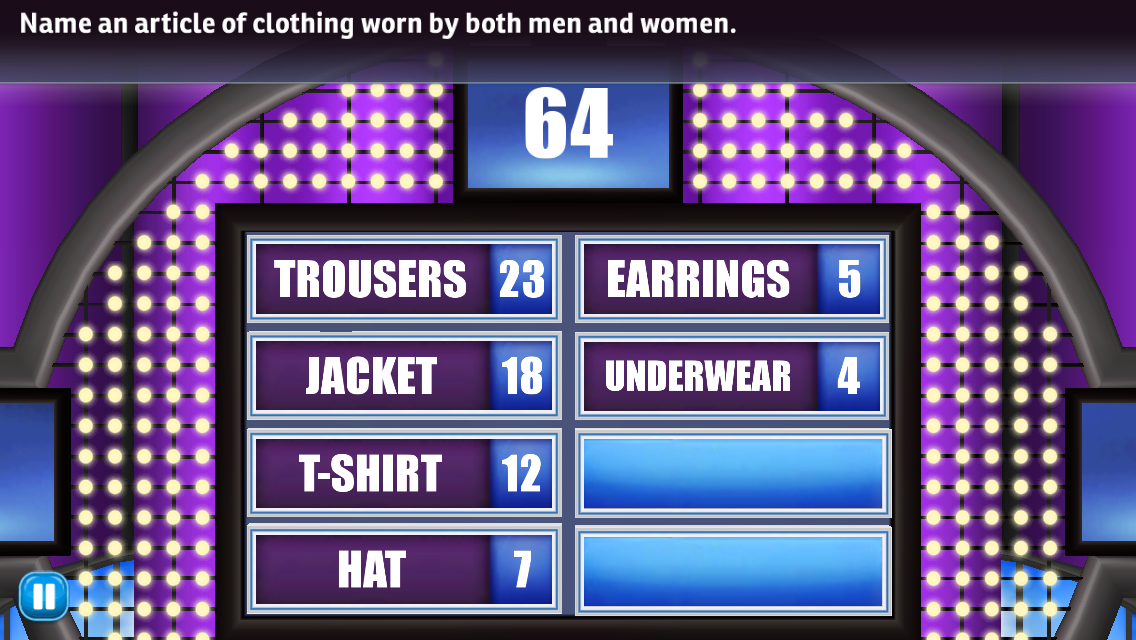 Family Feud and Friends Game Answers Revealed!: Name an article of ...